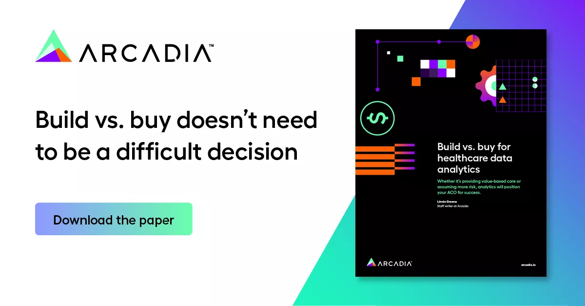 Build vs. buy in healthcare data analytics